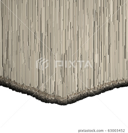 Shapeless figure made of industrial metal 3D - Stock Illustration ...