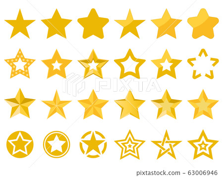 collection of vector stars - Stock Illustration [63006946] - PIXTA