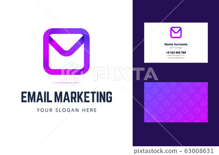 Logo and business card template for email... - Stock Illustration ...