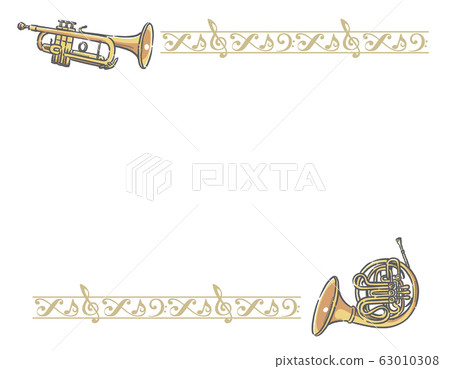 Decorative borders and brass frame material - Stock Illustration ...