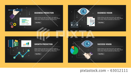 Business prediction, vision, growth and success - Stock Illustration ...