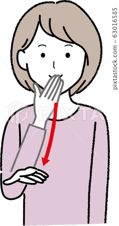International Sign Language_Thank you - Stock Illustration [63016585 ...