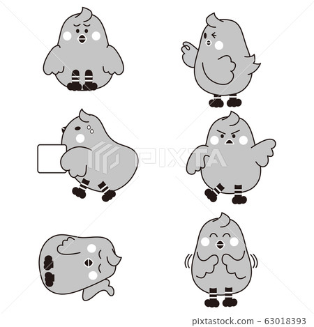 Original character of working bird - Stock Illustration [63018393] - PIXTA