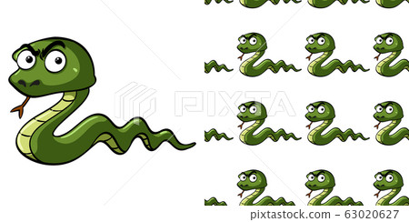 Angry Cartoon Snake