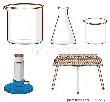 Set of science tools on white background - Stock Illustration [63022376 ...