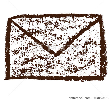 Email letter illustration crayon drawing - Stock Illustration [63030689 ...