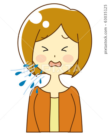 flu, hay fever, sneeze - Stock Illustration [63035125] - PIXTA