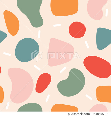 Abstract modern retro seamless background spots... - Stock Illustration ...