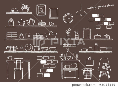 Hand drawn general store illustration - Stock Illustration [63051345 ...