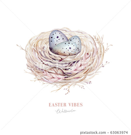 easter nest drawing