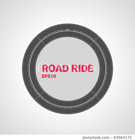 Vector road type. Vertical straight asphalt road. - Stock Illustration ...