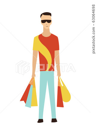 Jpeg cartoon Shopping People. Set Sale in Shop... - Stock Illustration ...