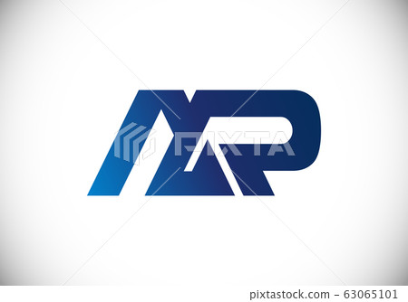 A P Initial letter logo design, Creative... - Stock Illustration ...