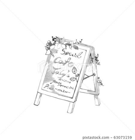 Welcome board, line drawing - Stock Illustration [63073159] - PIXTA