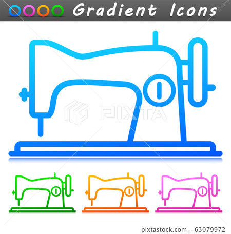 Vector sewing machine symbol icon - Stock Illustration [63079972] - PIXTA
