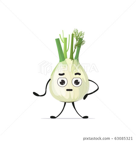 cute fennel character cartoon mascot vegetable...-插圖素材 [63085321] - PIXTA圖庫
