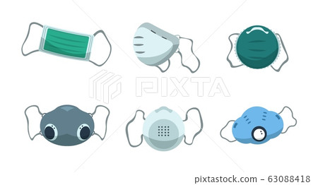 Face mask. Disposable medical protection for... - Stock Illustration ...