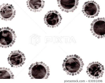 Virus-monochrome-copy space - Stock Illustration [63091896] - PIXTA