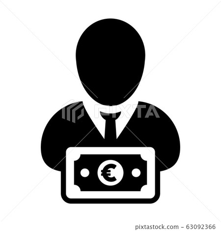 Payment icon vector male user person profile - Stock Illustration ...