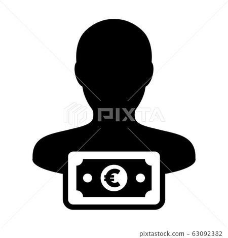 Payment icon vector male user person profile - Stock Illustration ...