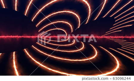 Cyber space left side flare red line_0308_210407 - Stock Illustration ...