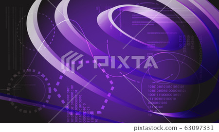 Violet abstract modern energy technology - Stock Illustration [63097331 ...