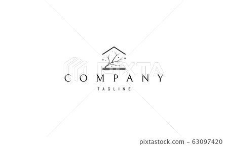 Vector logo on which an abstract image of a... - Stock Illustration ...