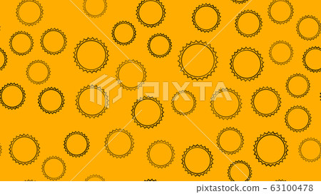 Texture seamless pattern of black round - Stock Illustration [63100478 ...