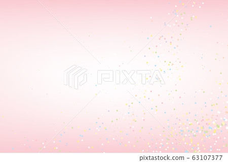 Abstract random pastel color particles on pink - Stock Illustration ...