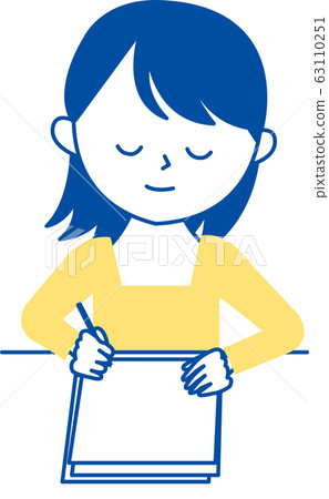 Working woman pose sign - Stock Illustration [63110251] - PIXTA