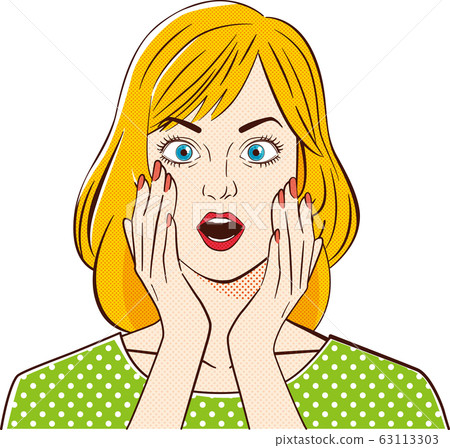 American comic style woman - Stock Illustration [63113303] - PIXTA
