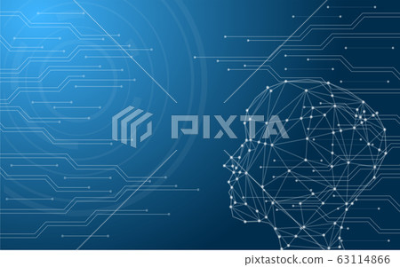 virtual technology background - Stock Illustration [63114866] - PIXTA