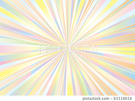 Pastel color concentration line - Stock Illustration [63118018] - PIXTA