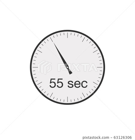 Simple 55 seconds or 55 minutes timer. Stock... - Stock Illustration ...