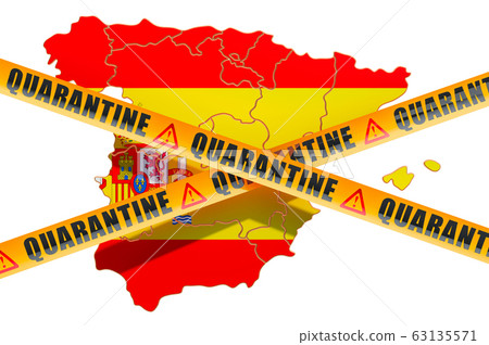 Quarantine in Spain concept - Stock Illustration [63135571] - PIXTA