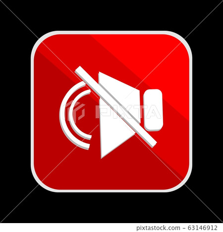 set colorful mute video or movie player icon for - Stock Illustration ...