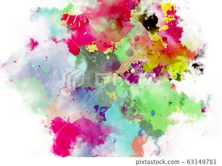 Colorfully painted abstract background - Stock Illustration [63149781 ...