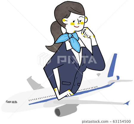 CA Cabin Attendant - Stock Illustration [63154500] - PIXTA