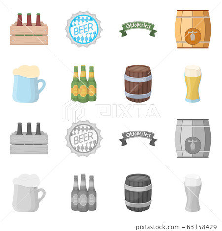 Isolated object of minimal and pint icon. Set... - Stock Illustration ...