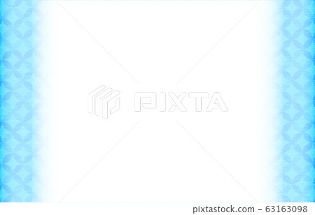 Background material: Blue Japanese pattern frame - Stock Illustration ...