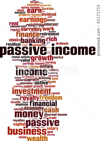 Passive income word cloud-插圖素材 [63171753] - PIXTA圖庫