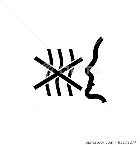 Do not Inhale Vapor, Dont Dont Breathe Air Flat - Stock Illustration ...