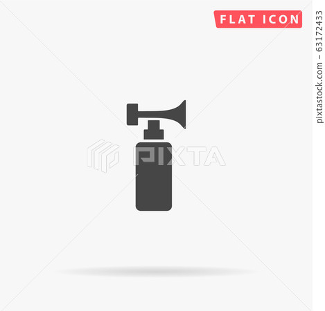 Air Signal Horn flat vector icon - Stock Illustration [63172433] - PIXTA