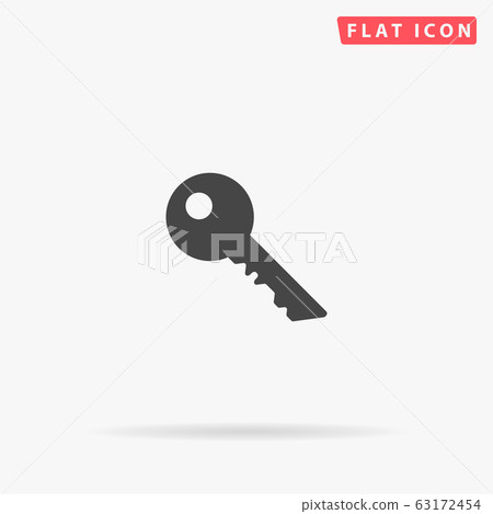 Key flat vector icon - Stock Illustration [63172454] - PIXTA