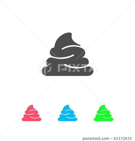 Shit icon flat. - Stock Illustration [63172633] - PIXTA