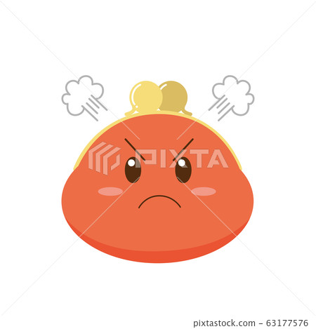 Angry pouch character - Stock Illustration [63177576] - PIXTA