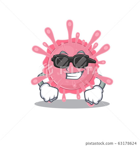 Super cool corona virus germ mascot character... - Stock Illustration ...