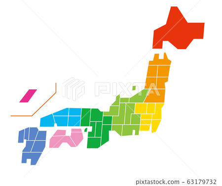 Map Of Japan With A Legend