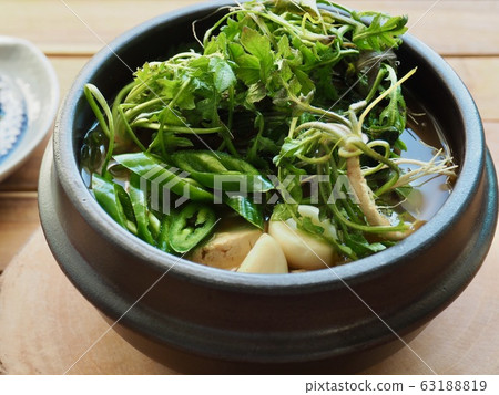 Korean traditional food wasabi miso soup - Stock Photo [63188819] - PIXTA