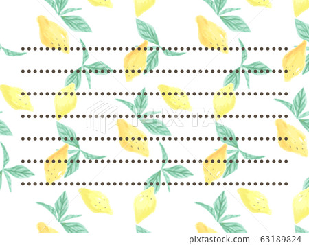 Watercolor lemon letter paper refreshing - Stock Illustration [63189824 ...